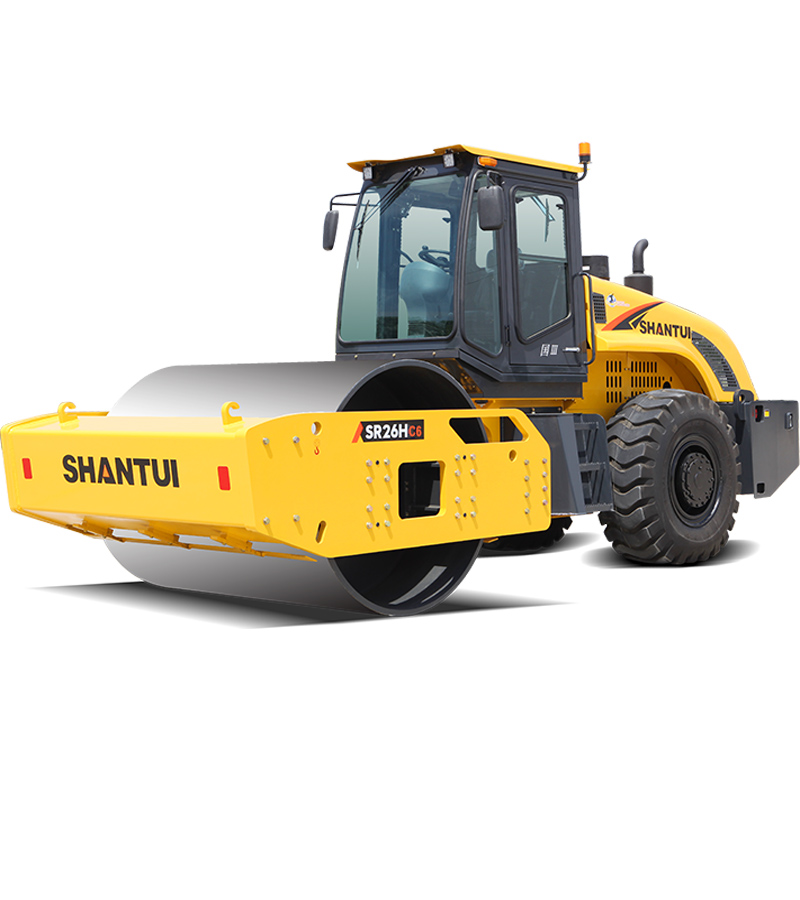 SHANTUI New 26 Ton Soil Compactor Road Roller SR26H-C6 With Single Drum factory_Manufacturer ...